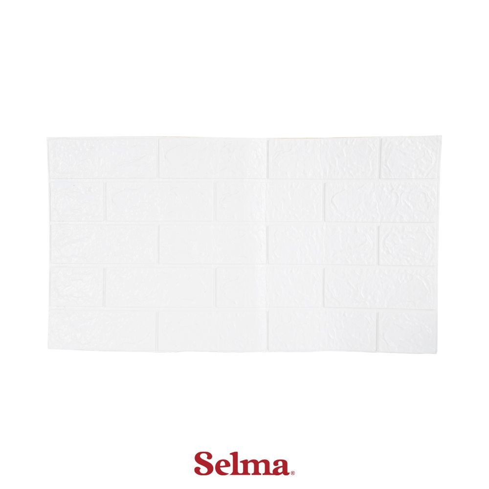 Jual Selma Wallpaper 3D Foam - Putih Wallpaper 3D Foam Dinding 3D Busa ...