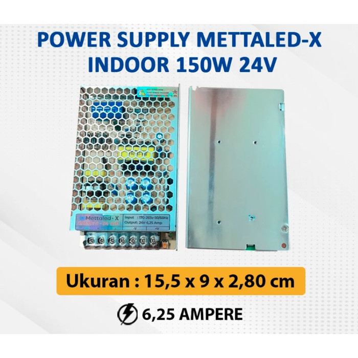 Jual PSU Power Supply Model Tipis Slim 24V 5A / 150W 24 Volt DC LED DLL Model Tipis / Tebal ...