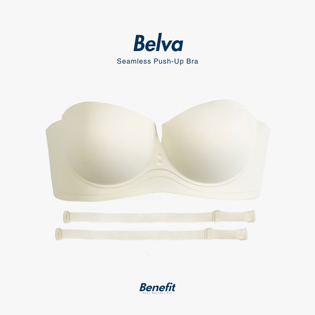 Jual Benefit - Belva Seamless Push-Up Bra Wanita Tanpa Kawat Tanpa Tali ...