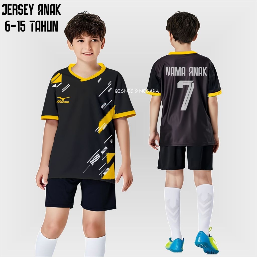 Jual Jersey Anak Pasang Nama Dan Nomor Jersey Futsal BADMINTON Custom ...