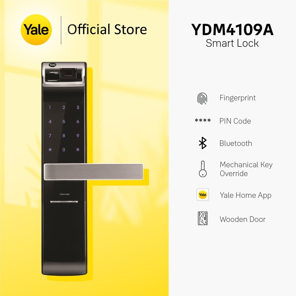 Jual YALE - Digital Door Lock YDM4109A - HITAM | Shopee Indonesia
