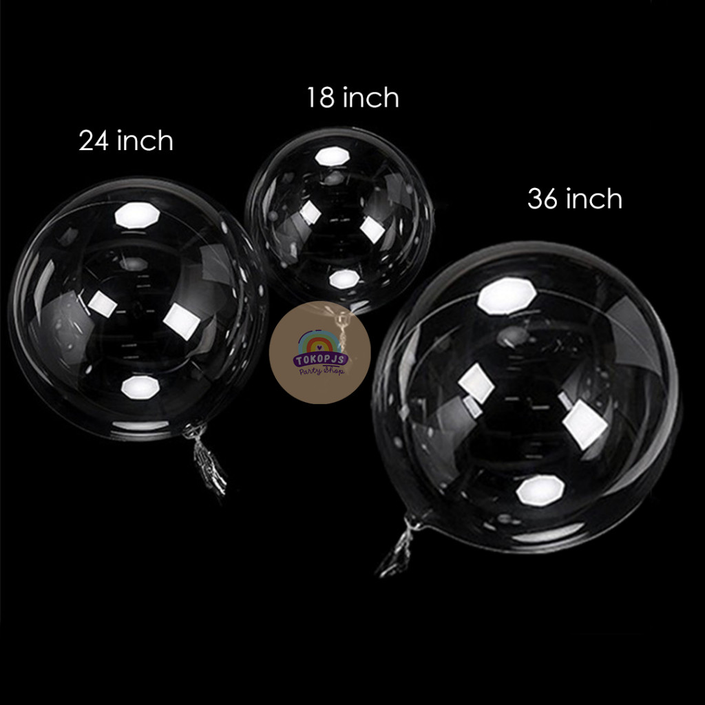 Jual Balon PVC Transparan BOBO Tebal Jumbo 18 24 36 inch | Shopee Indonesia