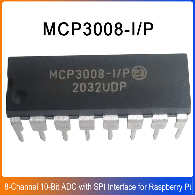 Jual 1-5PCS MCP3008-I/P Mcp3008 DIP-16 Mcp 8-Channel 10-Bit ADC with SPI Interface for Raspberry ...