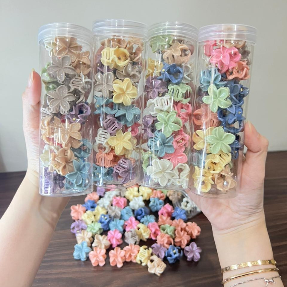 Jual AB203 25pcs Jepit Rambut Kamboja Mini 2.5cm Toples Model Lucu ...