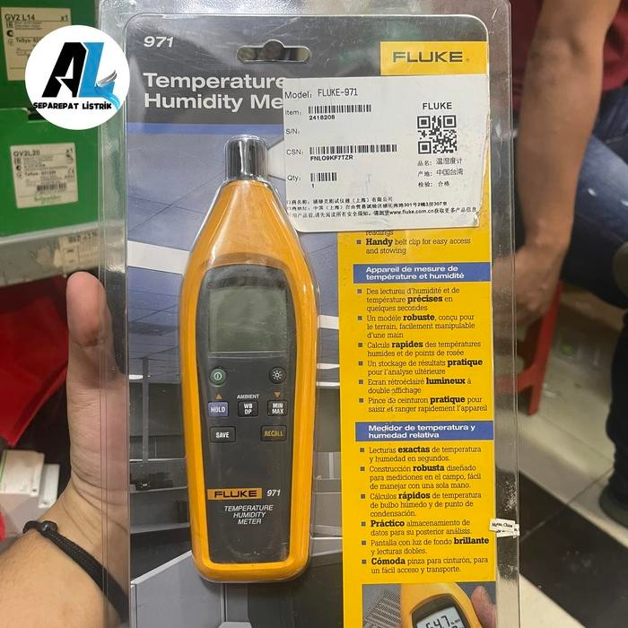 Jual FLUKE 971 TEMPERATURE HUMIDITY METER Fluke 971 ORIGINAL | Shopee ...