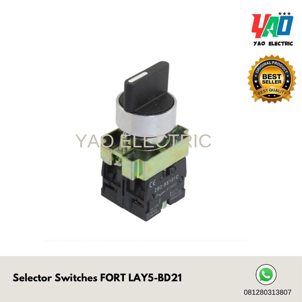 Jual Selector Switches FORT LAY5-BD21 (2 posisi stay put) | Shopee ...