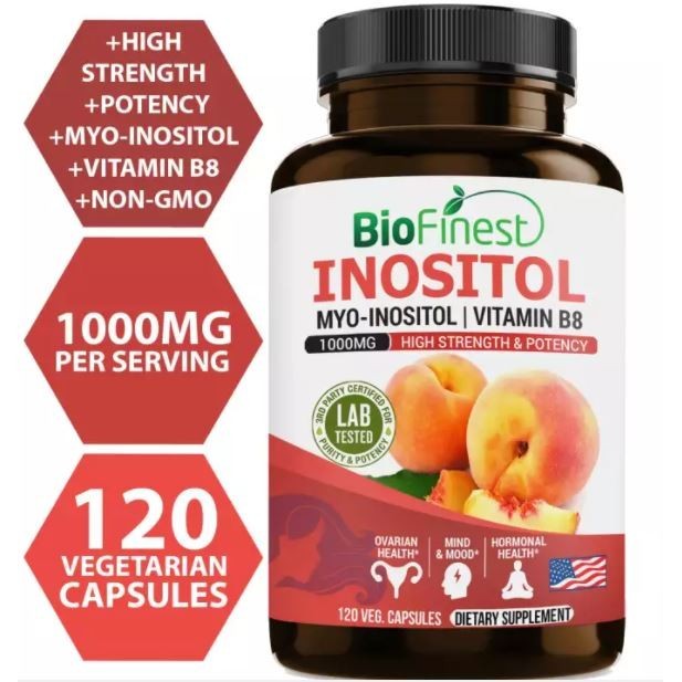 Jual Biofinest Myo-Inositol (Vitamin B8) 1000mg 120 vegetarian capsules ...