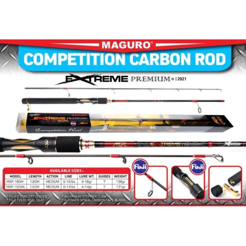 Jual Joran Maguro extreme premium spinning 165cm 180cm keluaran 2021 | Shopee Indonesia