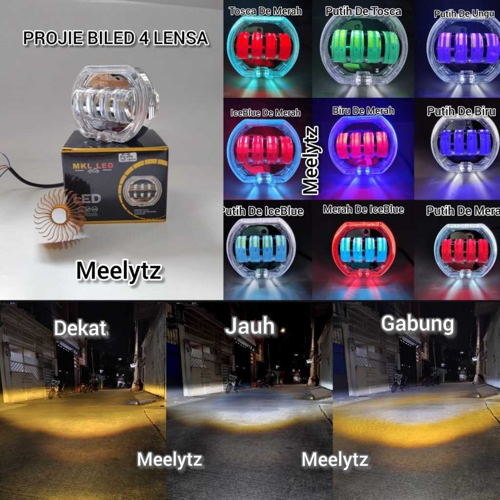 Jual FE43W MKL LED - Projie Biled 4,5 Inc 4 lensa Waterproof Plus Devil ...