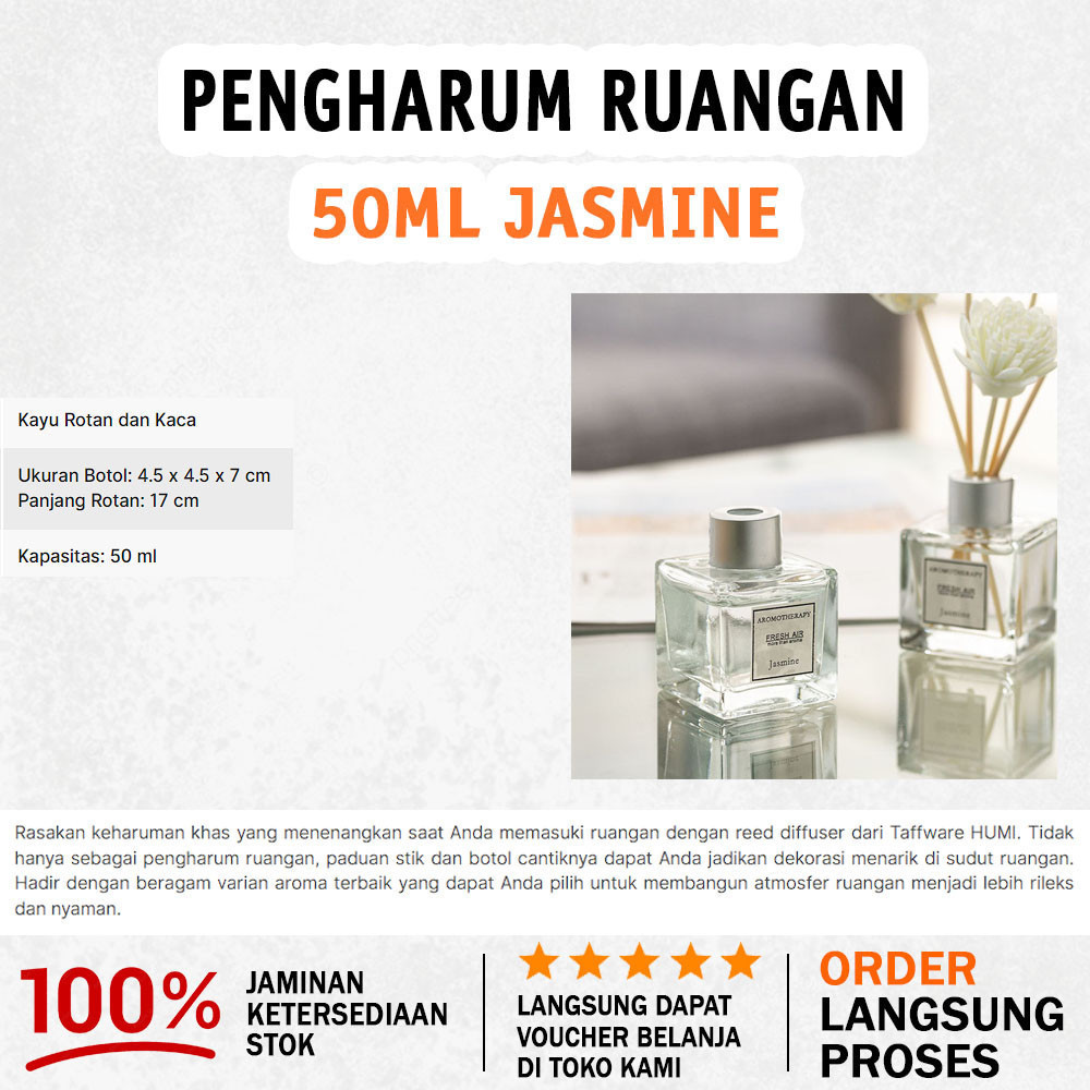 Jual Parfum Ruangan Diffuser Reed Rattan Sticks 50ml (Desain Cantik ...