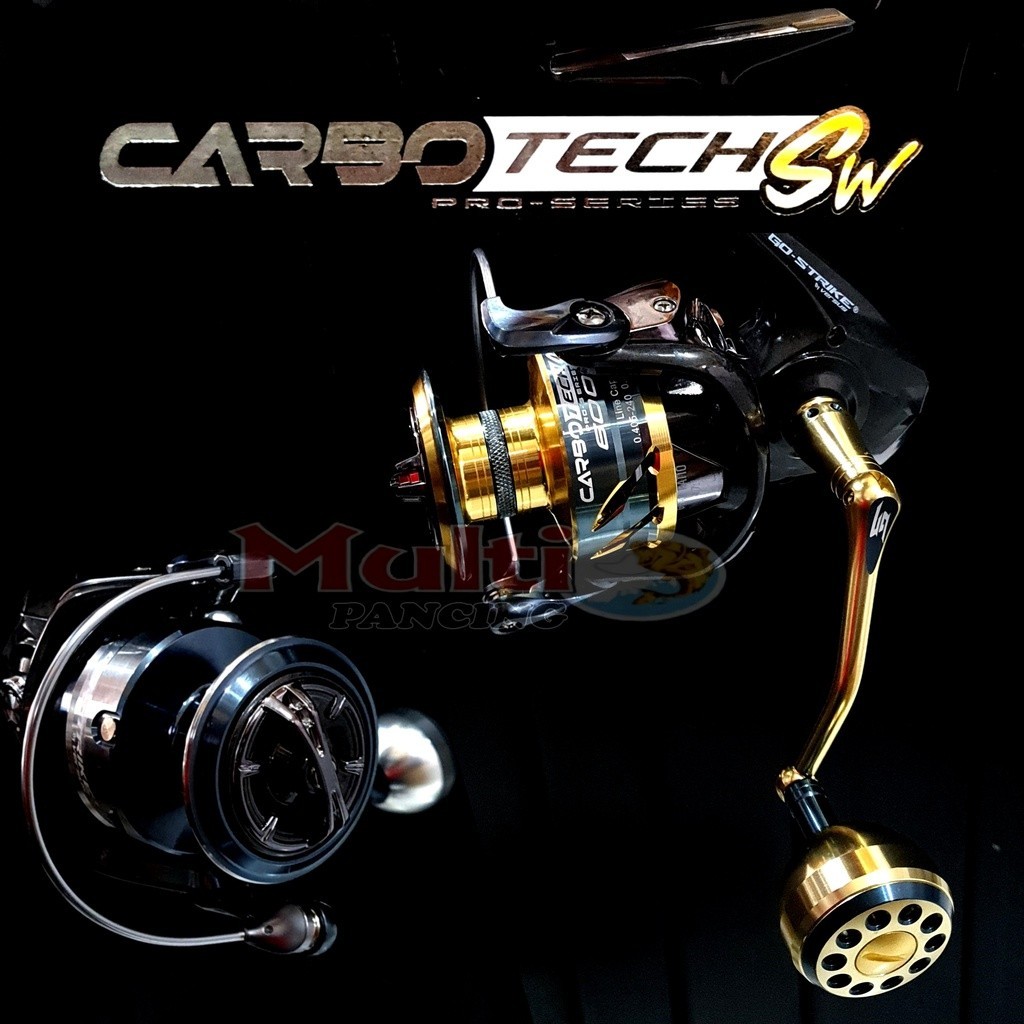 Jual reel power handle versus carbotech SW proseries | Shopee Indonesia