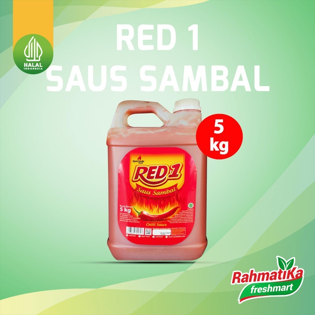 Jual RED 1 Saus Sambal 5 Kg (Jerigen) | Shopee Indonesia