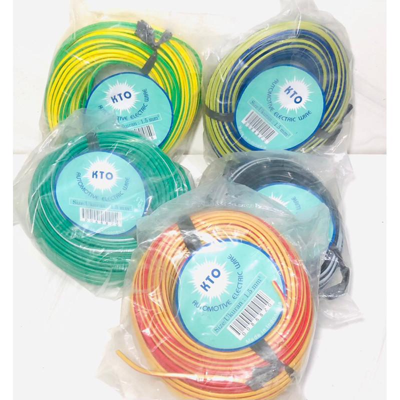 Jual Kabel Wayar Lampu Mobil 1.5mm 24 Meter Merek KTO | Shopee Indonesia