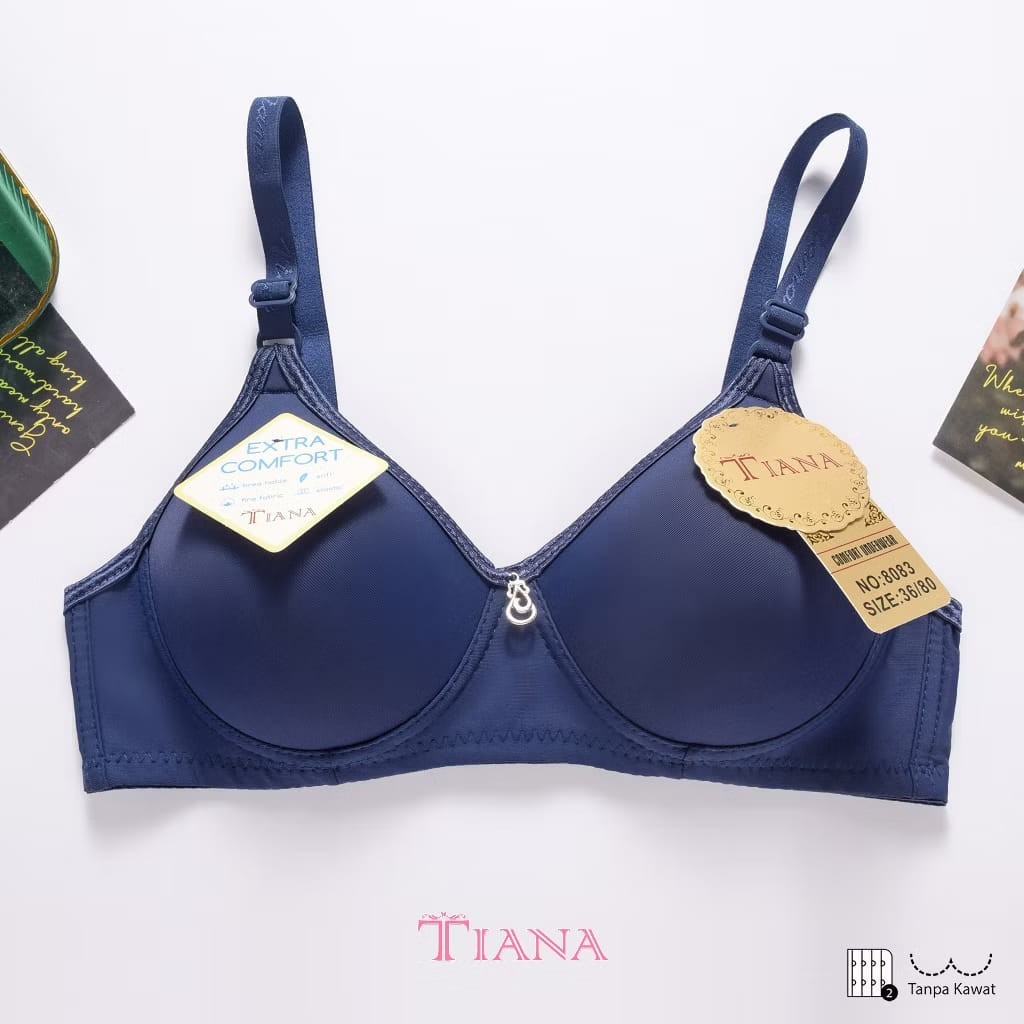 Jual Tiana 8083|Bra Polos cup kecil tanpa kawat Style Lis Satin Kait 2 ...