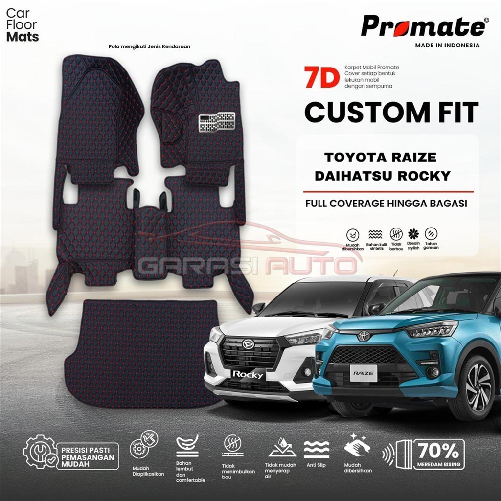 Jual Karpet 7D Promate Premium Car Mats Toyota RAIZE ROCKY Fullset ...