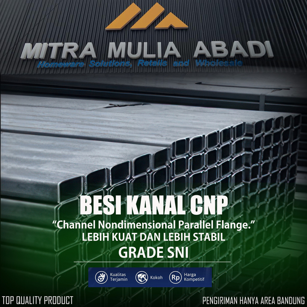 Jual (KHUSUS BANDUNG) Besi Kanal Cnp SNI | Besi Murah Berkualitas | 75 ...