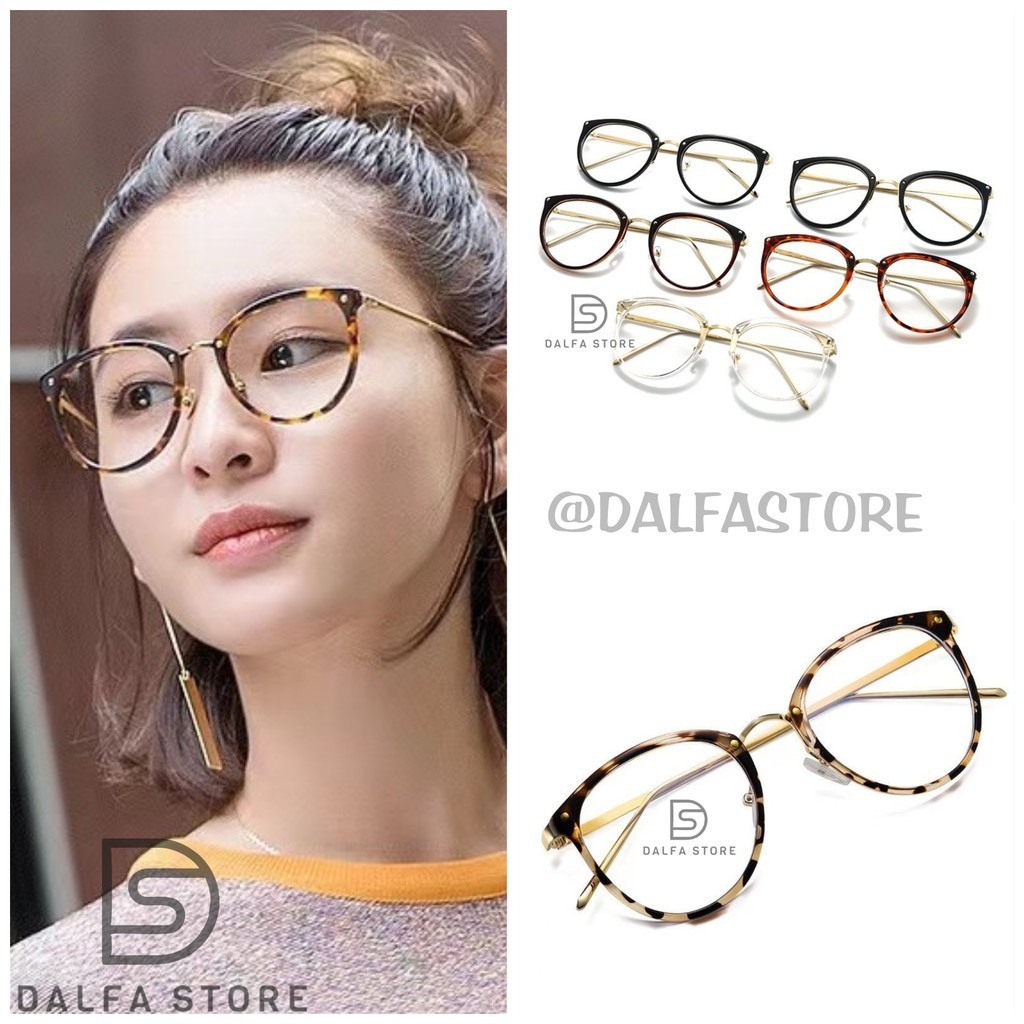 Jual Kacamata Opti Nova Bentuk Oval Metal Leopard Retro Vintage Wanita Pria Keren Viral ...