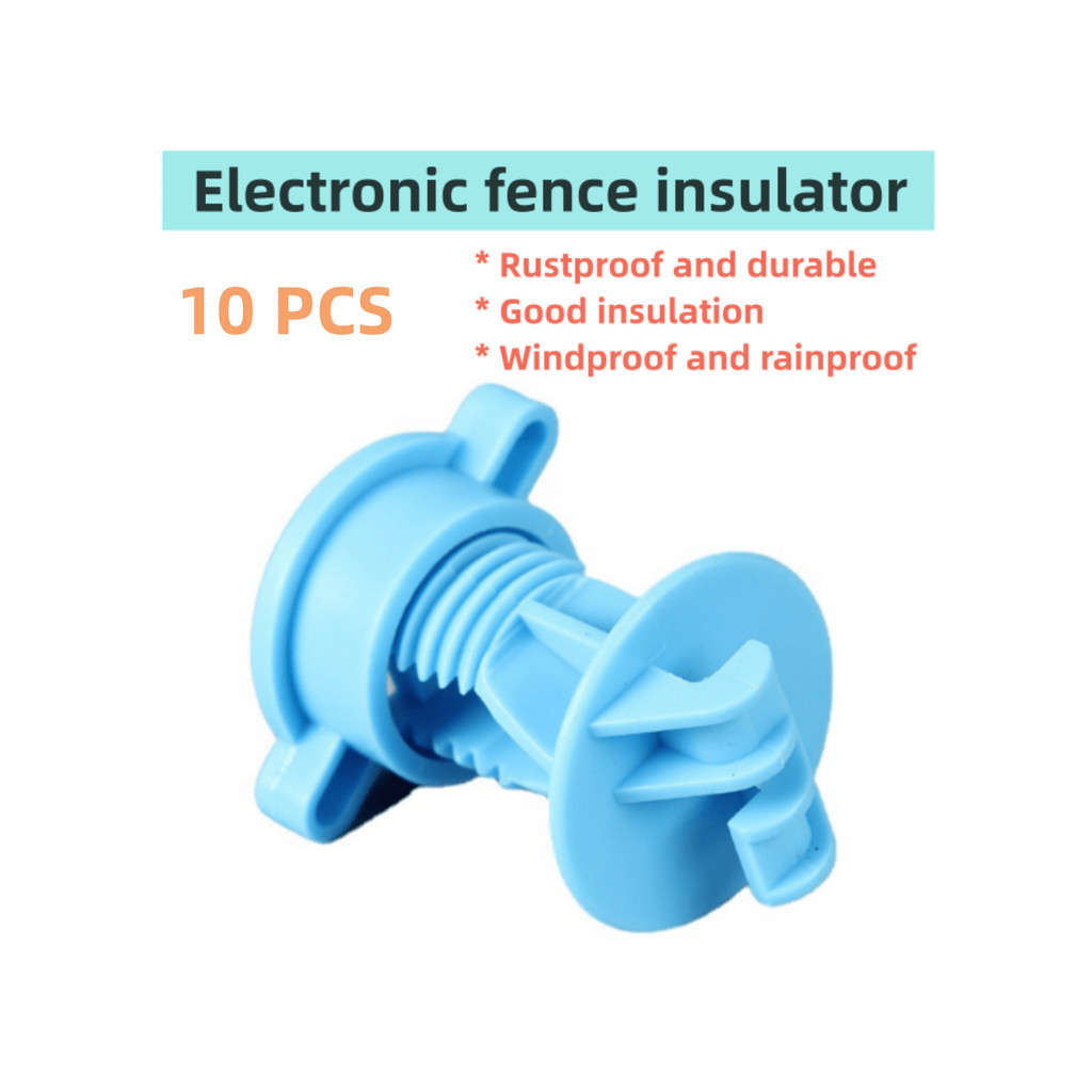 Jual 10Pcs Electric Fence Wire Insulators Pulse Electronic Fencing ...