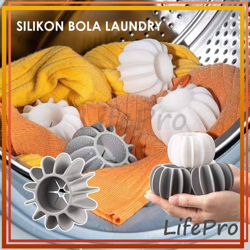Jual Reusable Silicone Laundry Ball / Silikon Bola Laundry Mesin Cuci ...