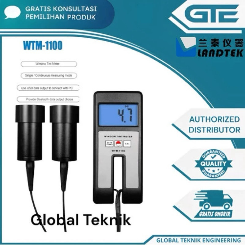 Jual Window Tint Meter WTM1100 Kaca Film Mobil Landtek WTM-1100 Tester ...