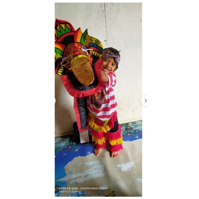 Jual Barongan Setelan Reog Ponorogo Anak - Setelan kaos Reog dan Celana ...