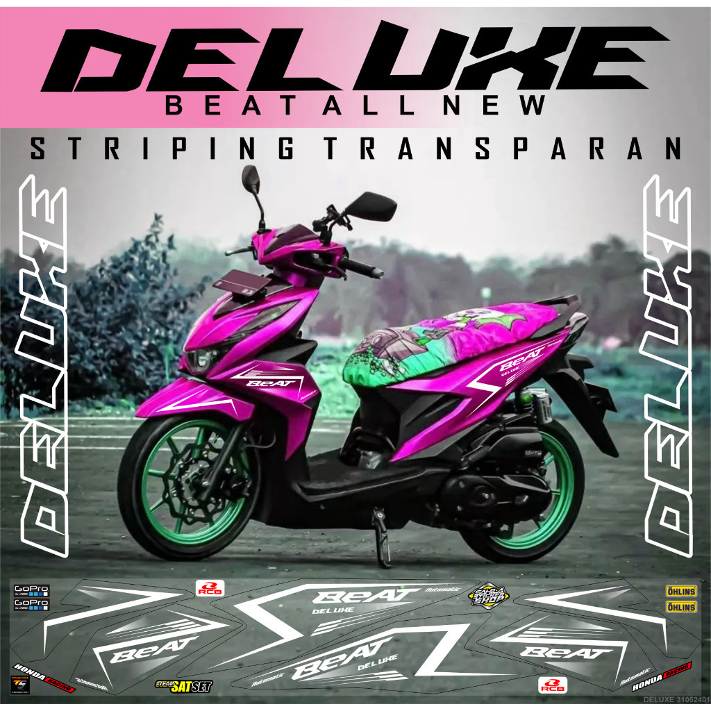 Jual STIKER STRIPING TRANSPARAN BEAT ALL NEW DELUXE SIMPLE DESAIN 2024 ...