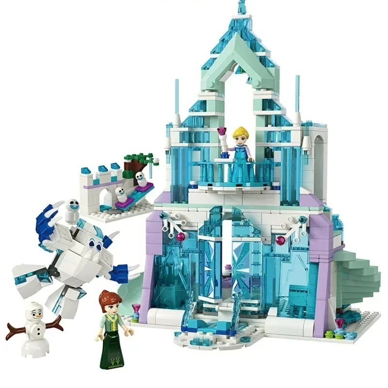 Jual MINISO Disney Princess Magical Castle Set Little Mermaid Frozen ...