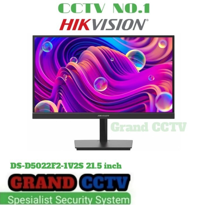 Jual Monitor 22 inch DS-D5022F2-1V2S Hikvision inch FHD VA 100 Hz ...