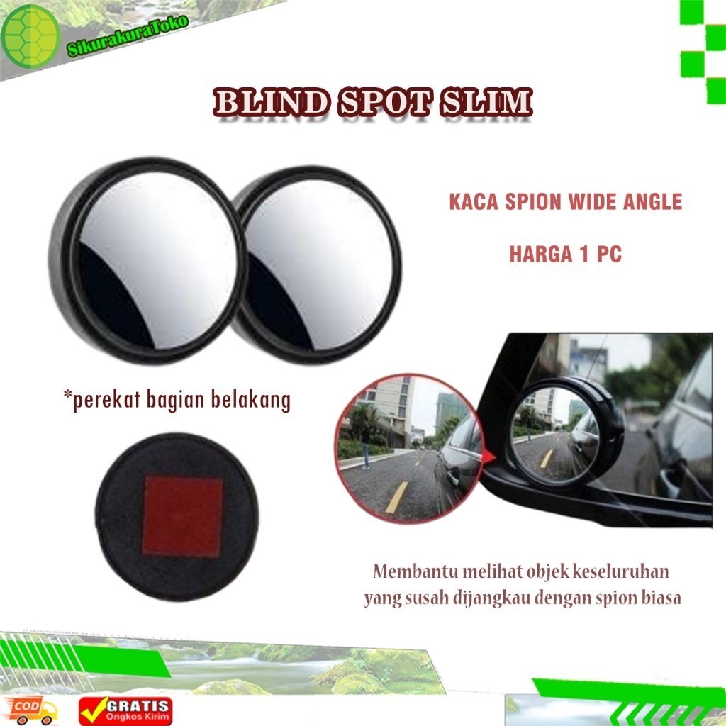 Jual (SKR) BLIND SPOT SLIM / KACA CERMIN SPION MOBIL MINI CEMBUNG WIDE ...