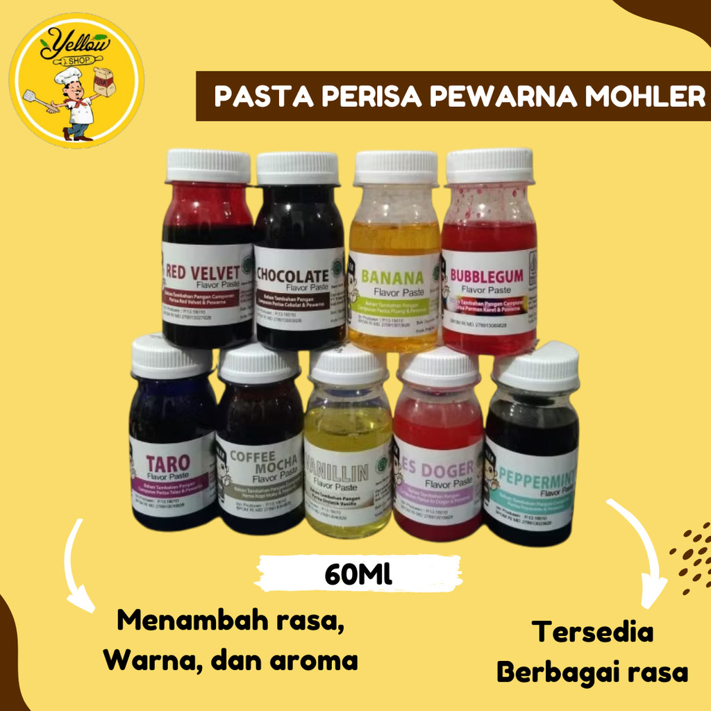 Jual MOHLER Pasta Perisa Pewarna 60ml | Shopee Indonesia