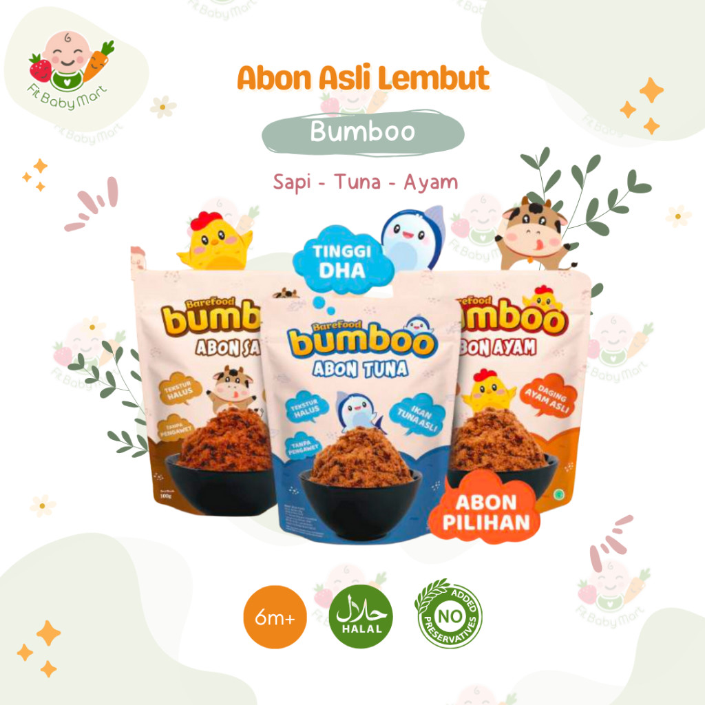 Jual BUMBOO - Abon Asli Ayam, Sapi & Tuna (NO MSG) | Makanan Snack ...
