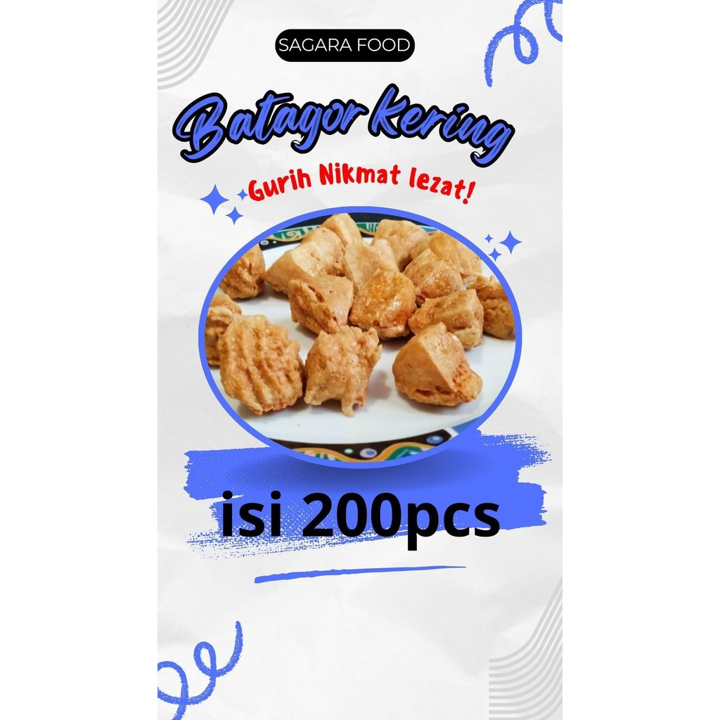Jual Batagor Kering Besar isi 200pcs/batagor tahu kering/batagor khas ...