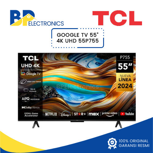 Jual TCL 55P755 4K UHD HDR10+ Google TV w/ Dolby Vision-Atmos 55 Inch ...