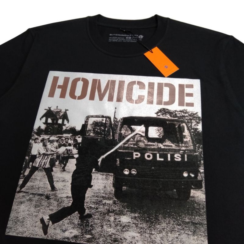 Jual Tshirt Band Homicide Semiotika | Bootleg | Shopee Indonesia