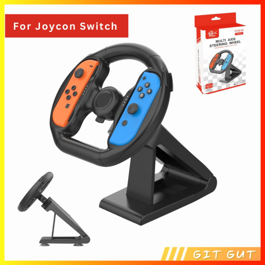 Jual Nintendo Switch Joycon Multi Axis Steering Wheel Setir Racing Game ...