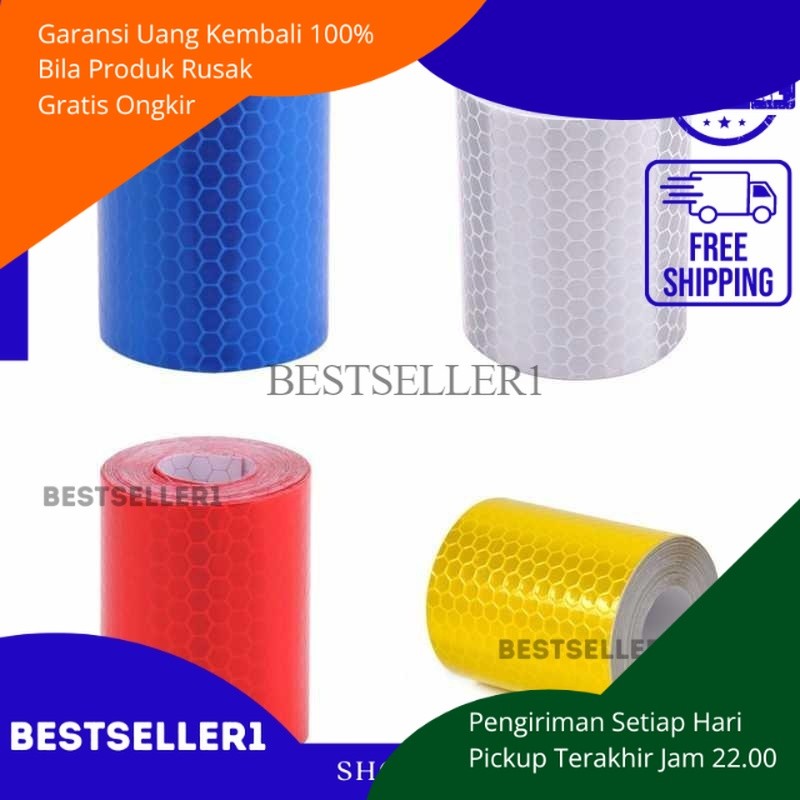 Jual Stiker Reflektor Motif Sarang Tawon Pemantul Cahaya Sticker ...