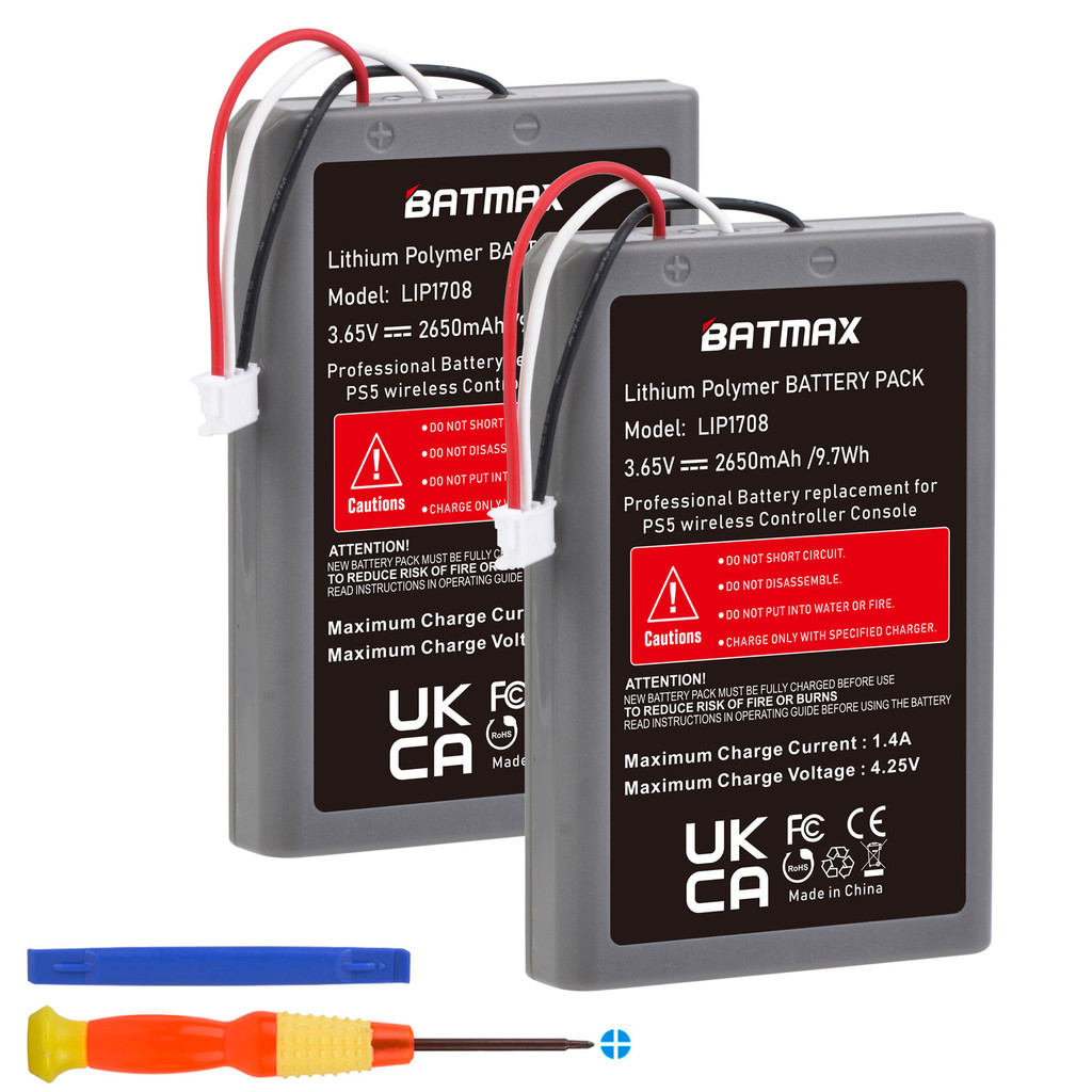 Jual Battery for PS5 Controller,Rechargeable Li-ion Battery Akkus for ...