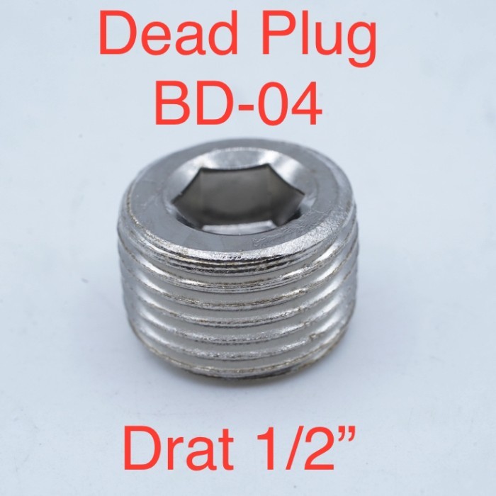 Jual BD-04 BD04 Dead Plug Penutup Drat 1/2" Pneumatic End Stop Plug Kit ...