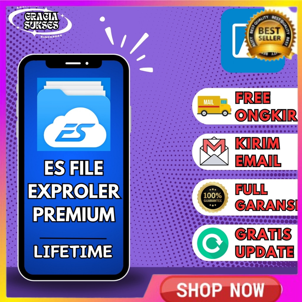 Jual ES File Explorer Pro Premium Lifetime Bergaransi Selamanya Smart | Shopee Indonesia