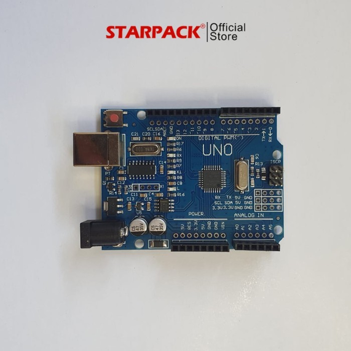 Jual ARDUINO UNO R3 ATMEGA 328P COMPATIBLE BOARD + USB CABLE | Shopee ...