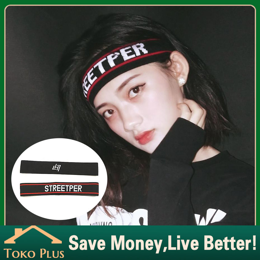 Jual Sweatband Headband Bandana Gaya Hiphop Hairband Sport Outdoor Lari ...