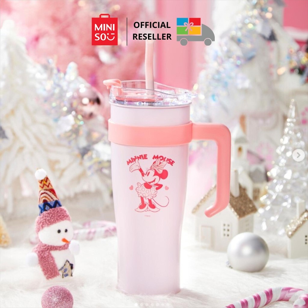 Jual MINISO x MICKEY MOUSE Collection Steel Cup With Straw 1600ML ...