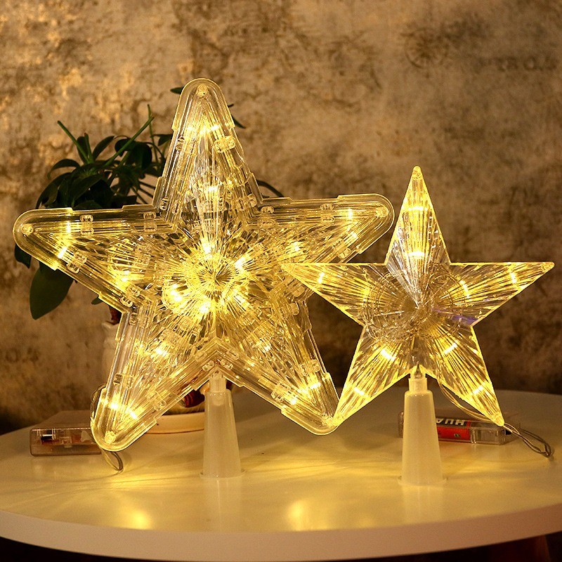 Jual LED Pentagram Light Tree Top LED Light 2024 Luminous Transparent ...