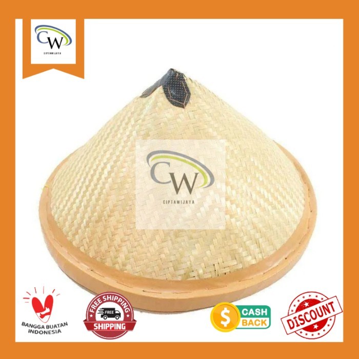 Jual Caping Bambu Dewasa/ Topi petani bambu/ Dudukuy Bambu/Topi Bambu ...
