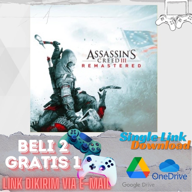 Jual ASSASSIN'S CREED 3 REMASTERED Game PC dan Game Laptop - Download ...