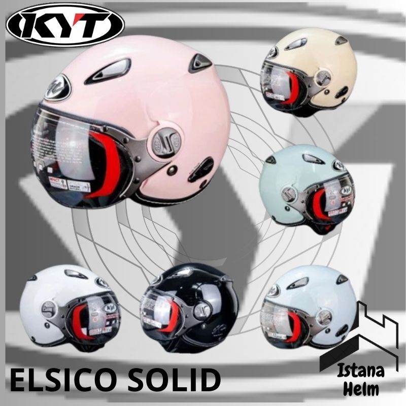 Jual HELM KYT ELSICO SOLID ALL VARIAN ORIGINAL | Shopee Indonesia