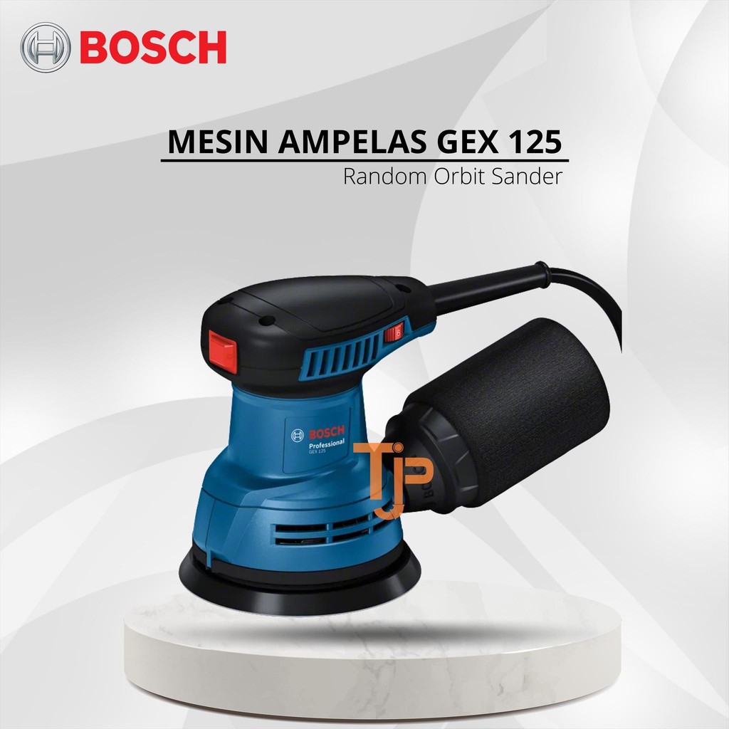 Jual BOSCH RANDOM ORBIT SANDER/ MESIN AMPLAS LISTRIK 280Watt GEX 125 | Shopee Indonesia