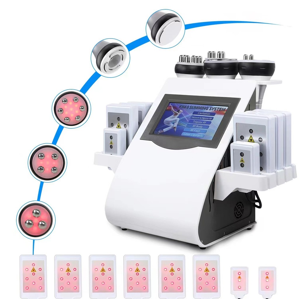 Jual 6 in 1 Vacuum 40K Lipo Slimming Ultrasonic Liposuction Cavitation ...