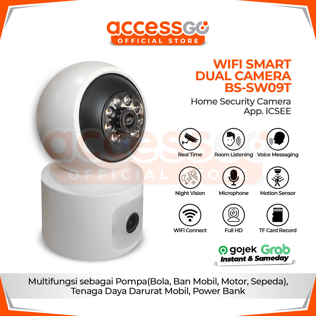 Jual CCTV WIFI SMART DUAL CAMERA BS-SW09T Home Security Camera App ...