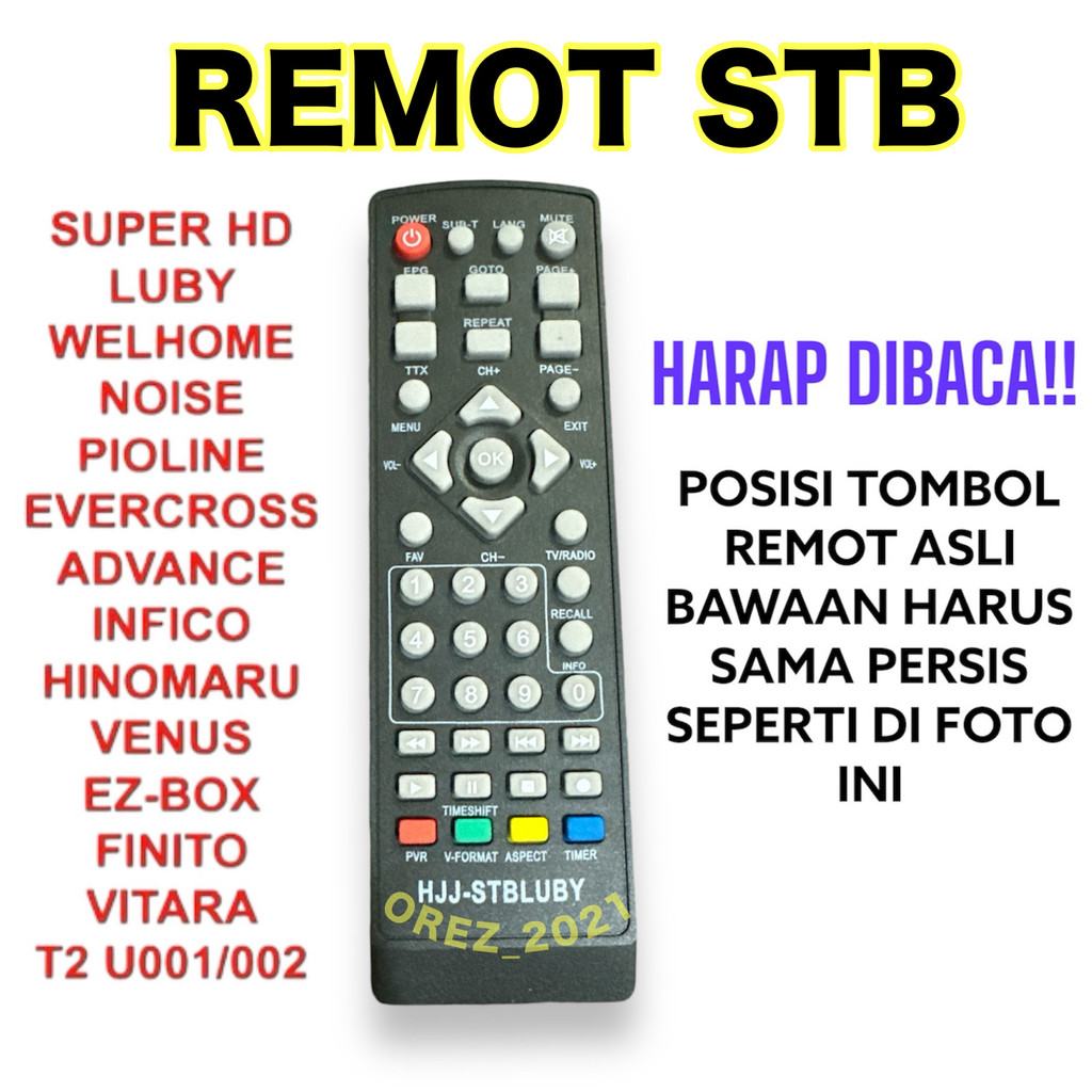 Jual REMOT STB DVB T2 / REMOTE SET TOP BOX MULTIFUNGSI SERBAGUNA | Shopee Indonesia